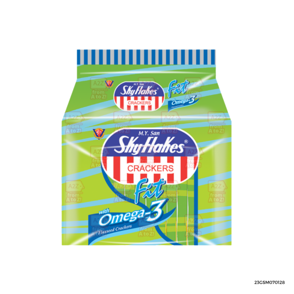 Skyflakes Fit Crackers Omega 3 with Flax Seeds | 25g x 10